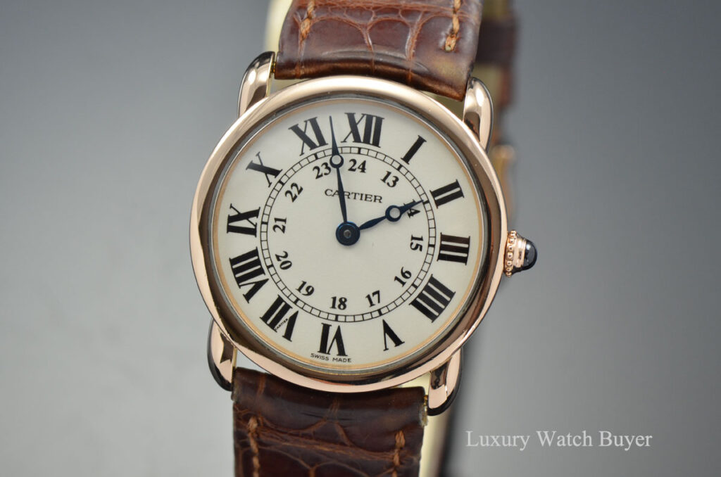 Ladies Cartier Ronde Louis Cartier 2886 18K Rose Gold Quartz Watch ...