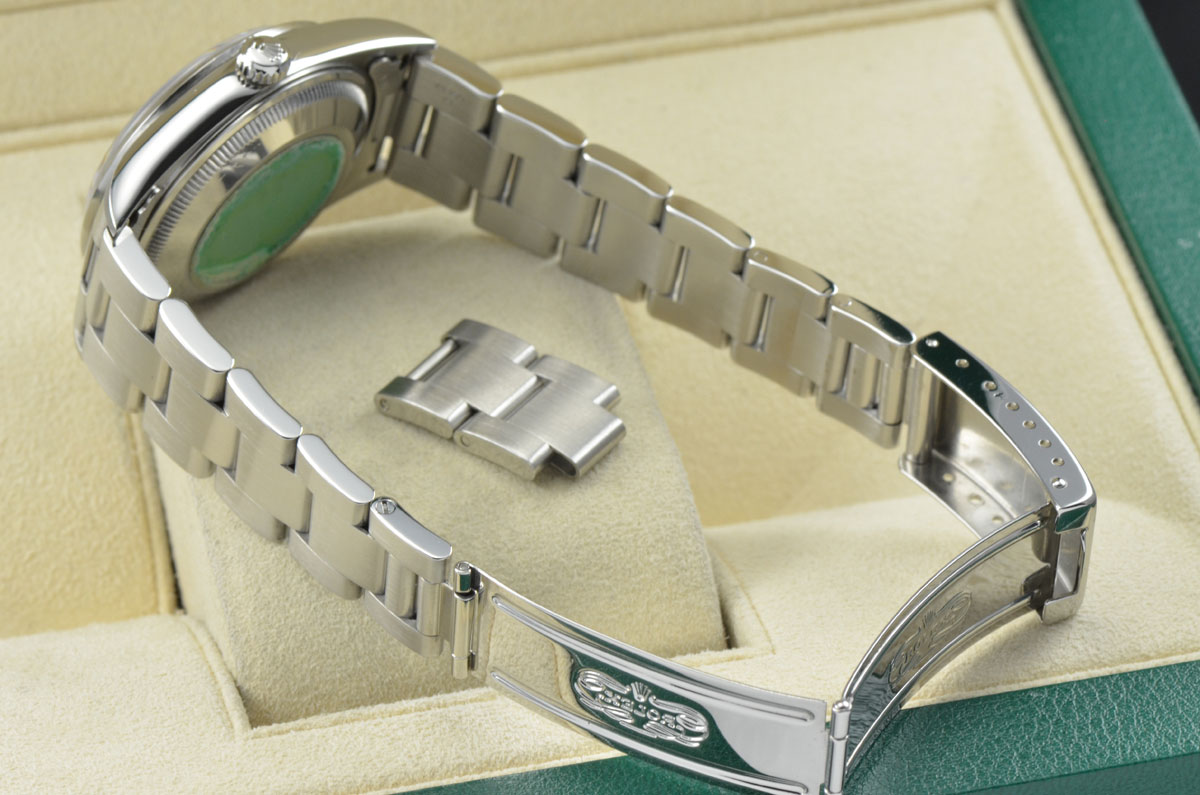 Rolex Oyster Perpetual Date 34MM Stainless Steel Automatic Black Dial ...