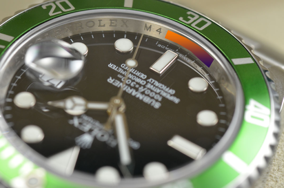 Mens Rolex Submariner 50th Anniversary RARE 16610LV Kermit Engraved ...