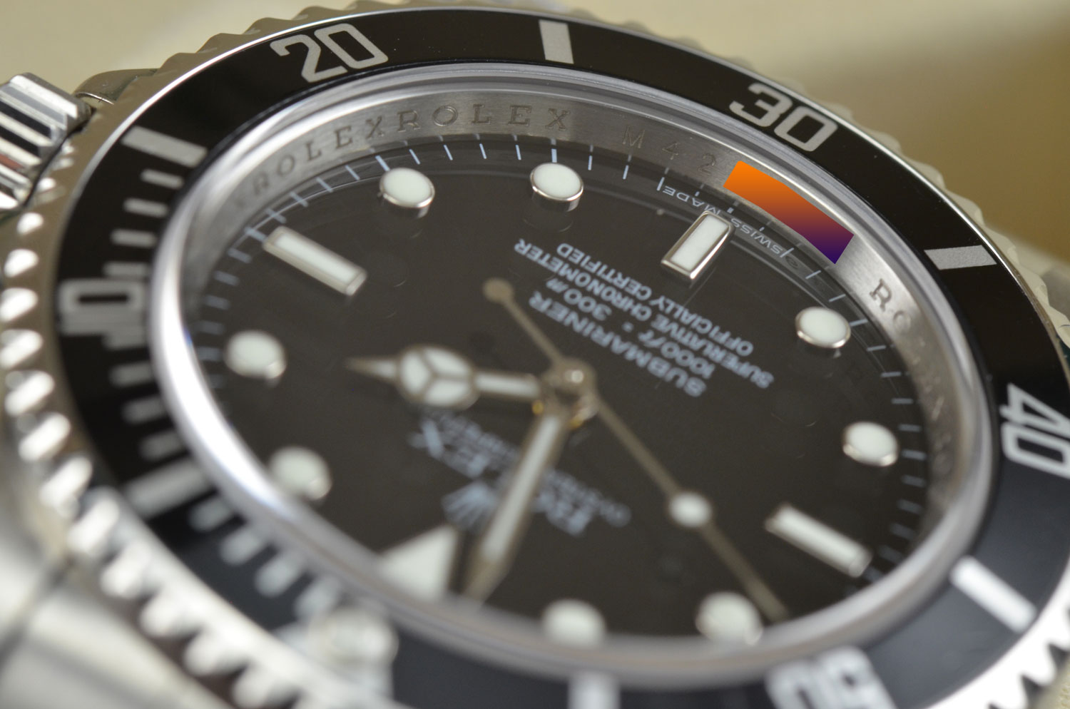 Mens Rolex No Date Submariner 14060M 4-Liner Stainless Steel Watch M ...