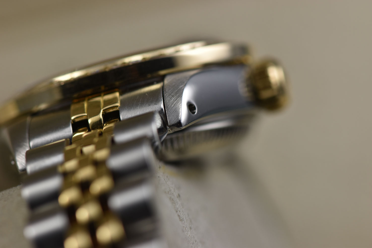 Ladies Rolex Datejust Stainless Steel & 18K Yellow Gold Mother of Pearl ...